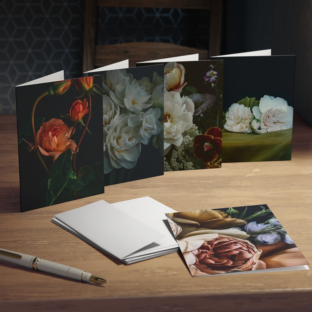 Floral Blank Greeting Card Pack of 5 | Flower Still Life Photography ...