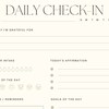 Daily Digital Check-in Planner - Etsy