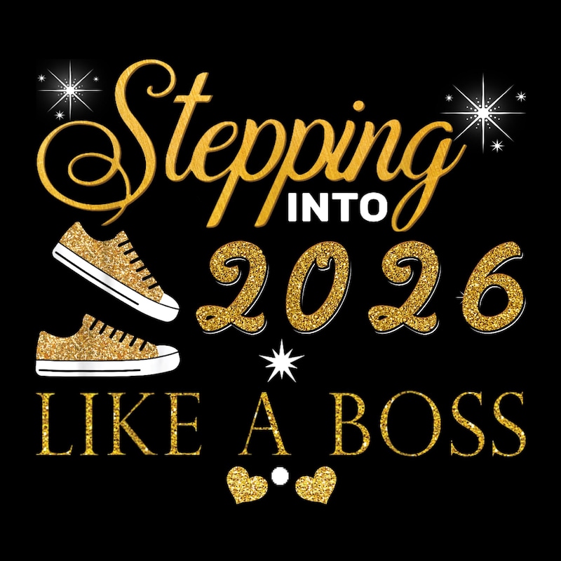 Stepping Into 2026 Svg - Etsy