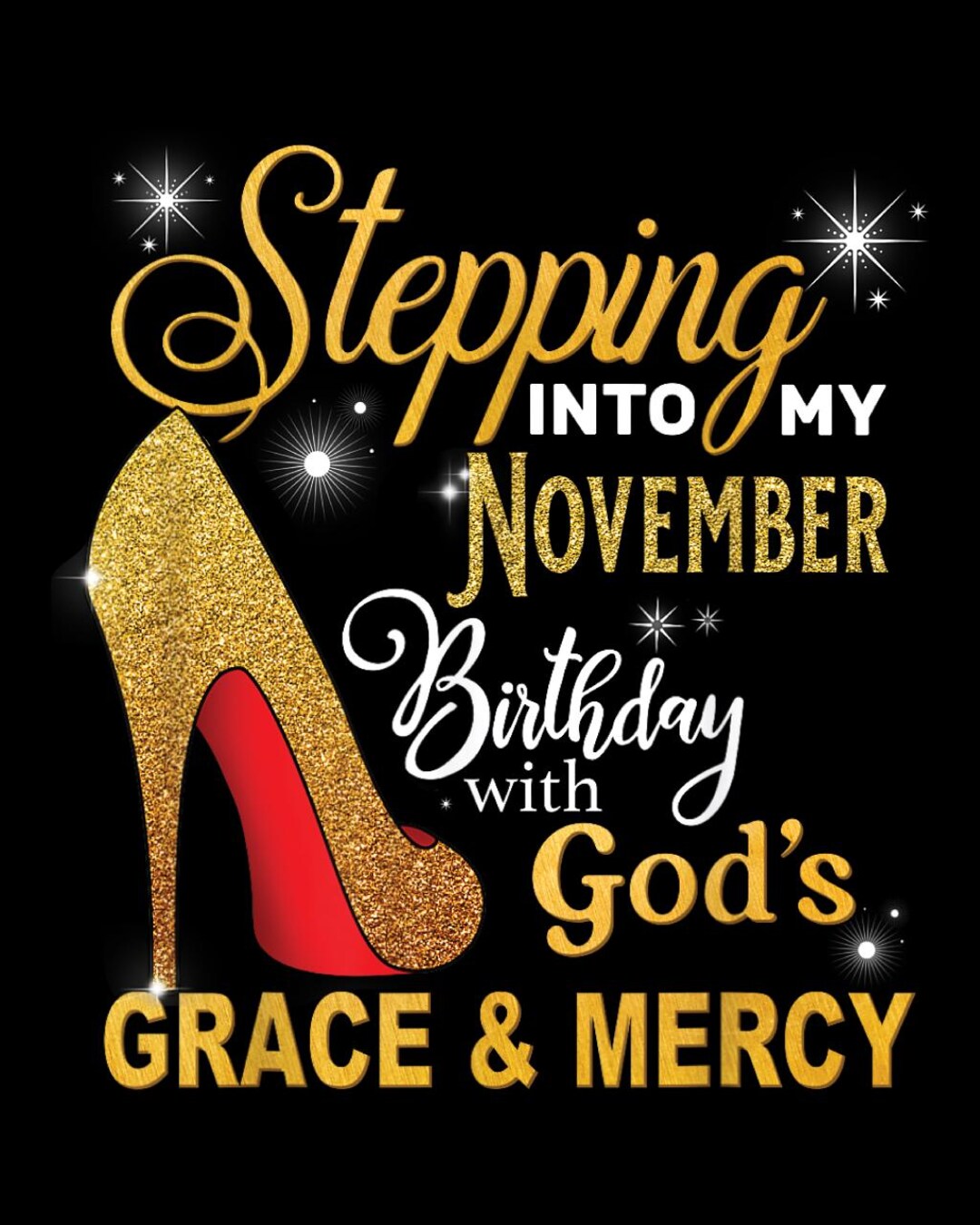 Stepping Into My November Birthday With Grace and Mercy God Png - Etsy