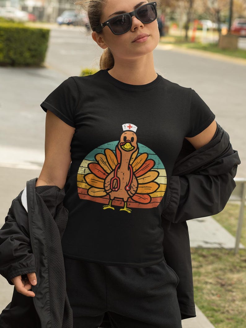 Nurse Thanksgiving Turkey PNG, Stethoscope Heart Turkey Day Design ...
