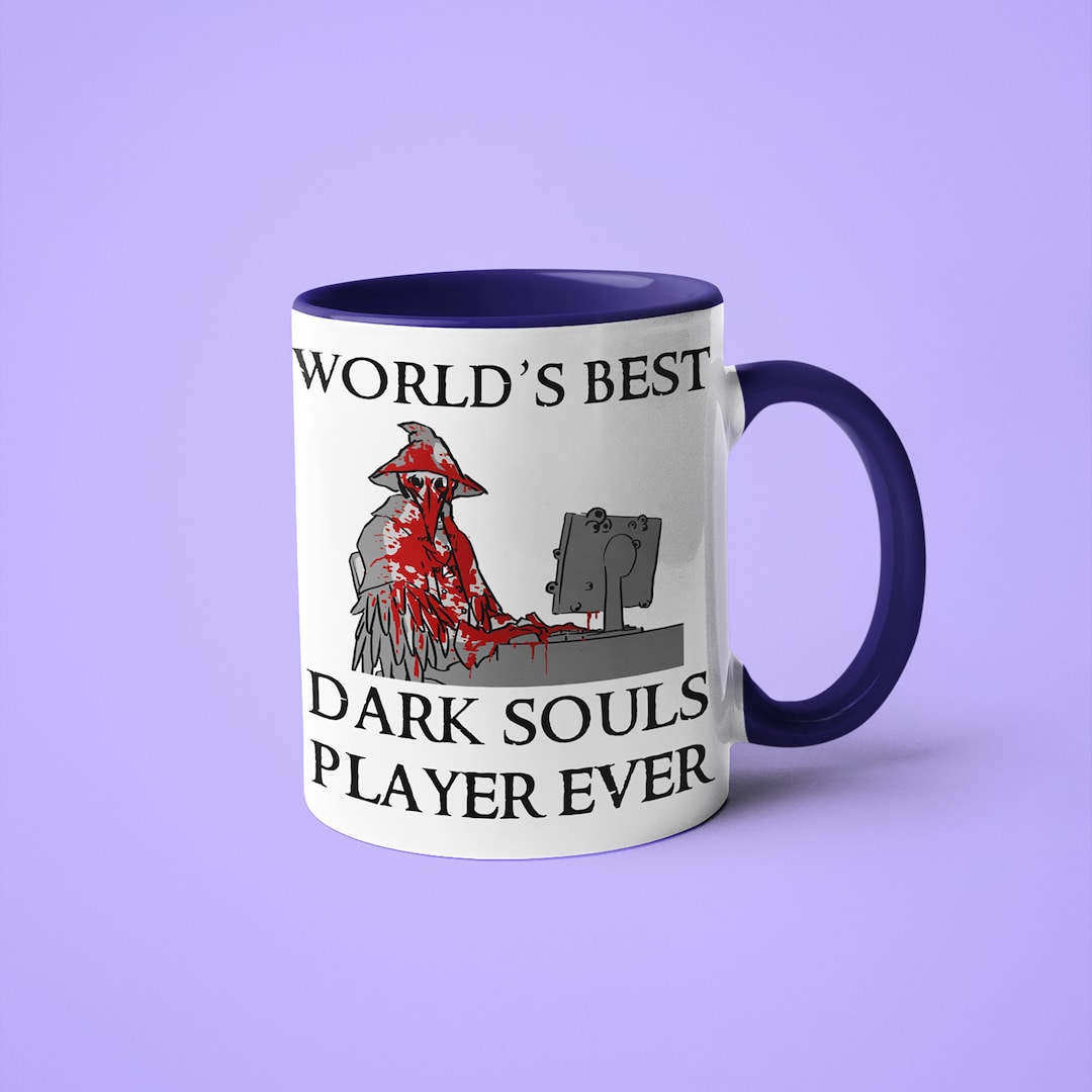 World's Best Dark Souls Player Saying Mug, Dark Souls Funny Coffee Mug ...