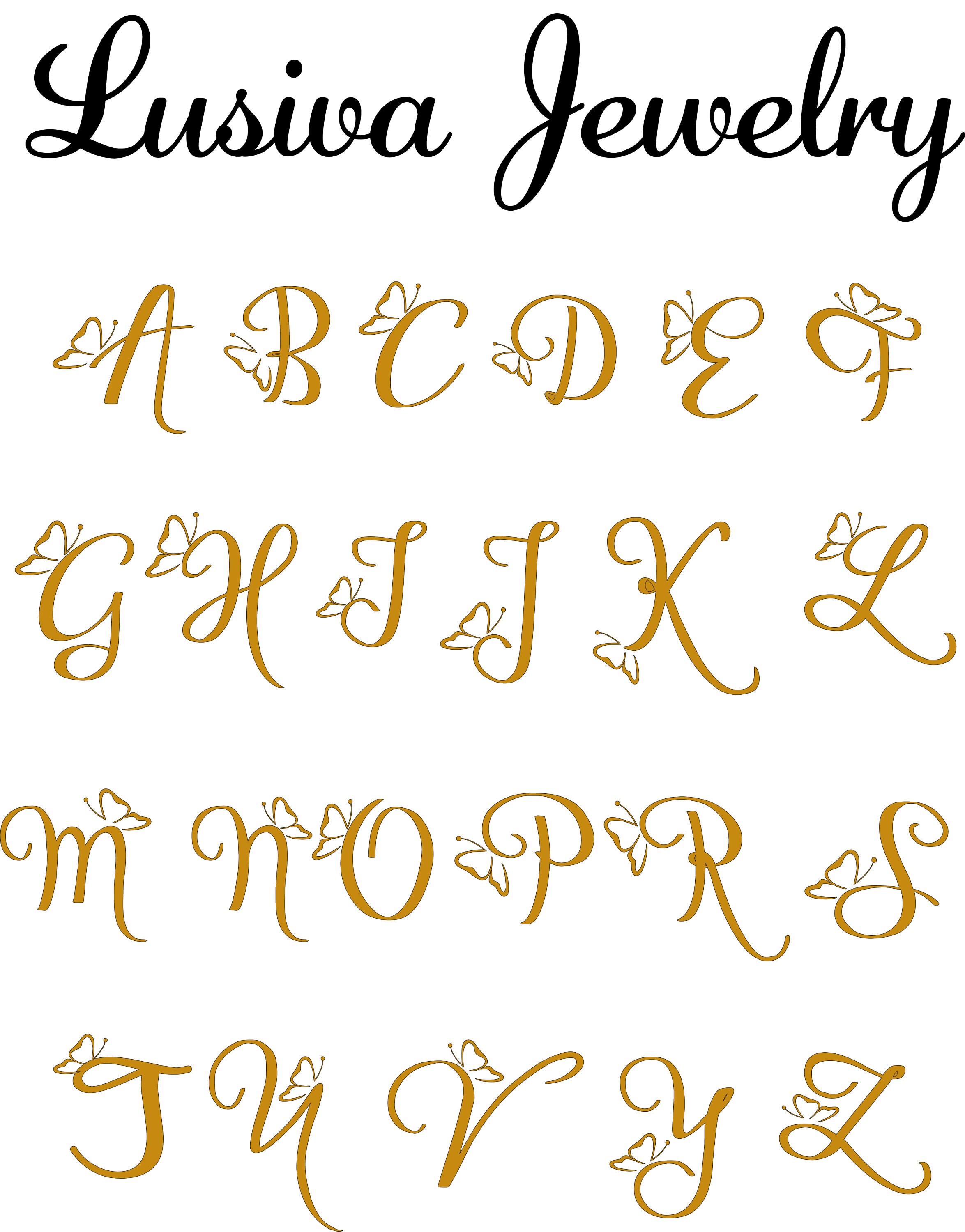 Initial Necklace With Butterfly, Butterfly Necklace, Personalized ...