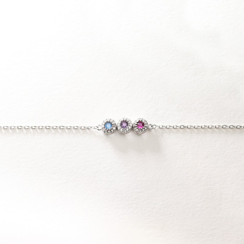 Custom Birthstone Bracelet Birthstone Bracelet for Mom - Etsy