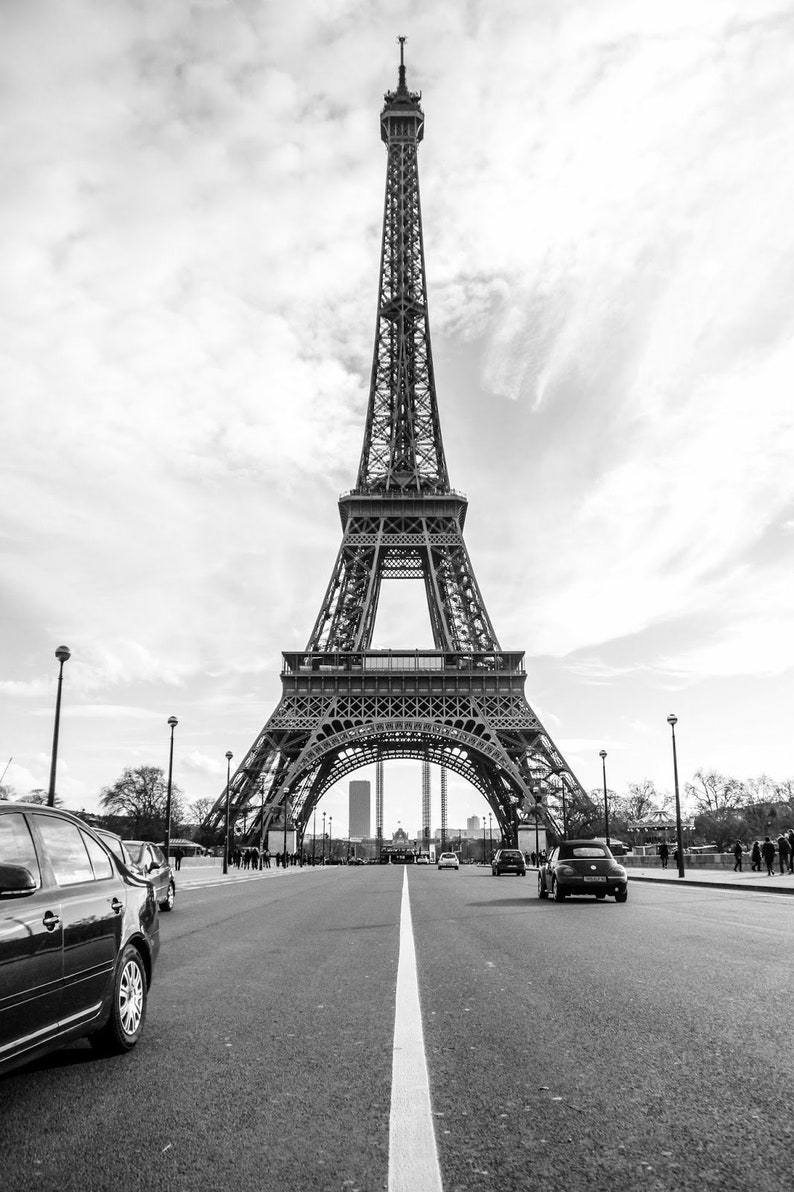 Portrait of Eiffel Tower, Paris - Etsy