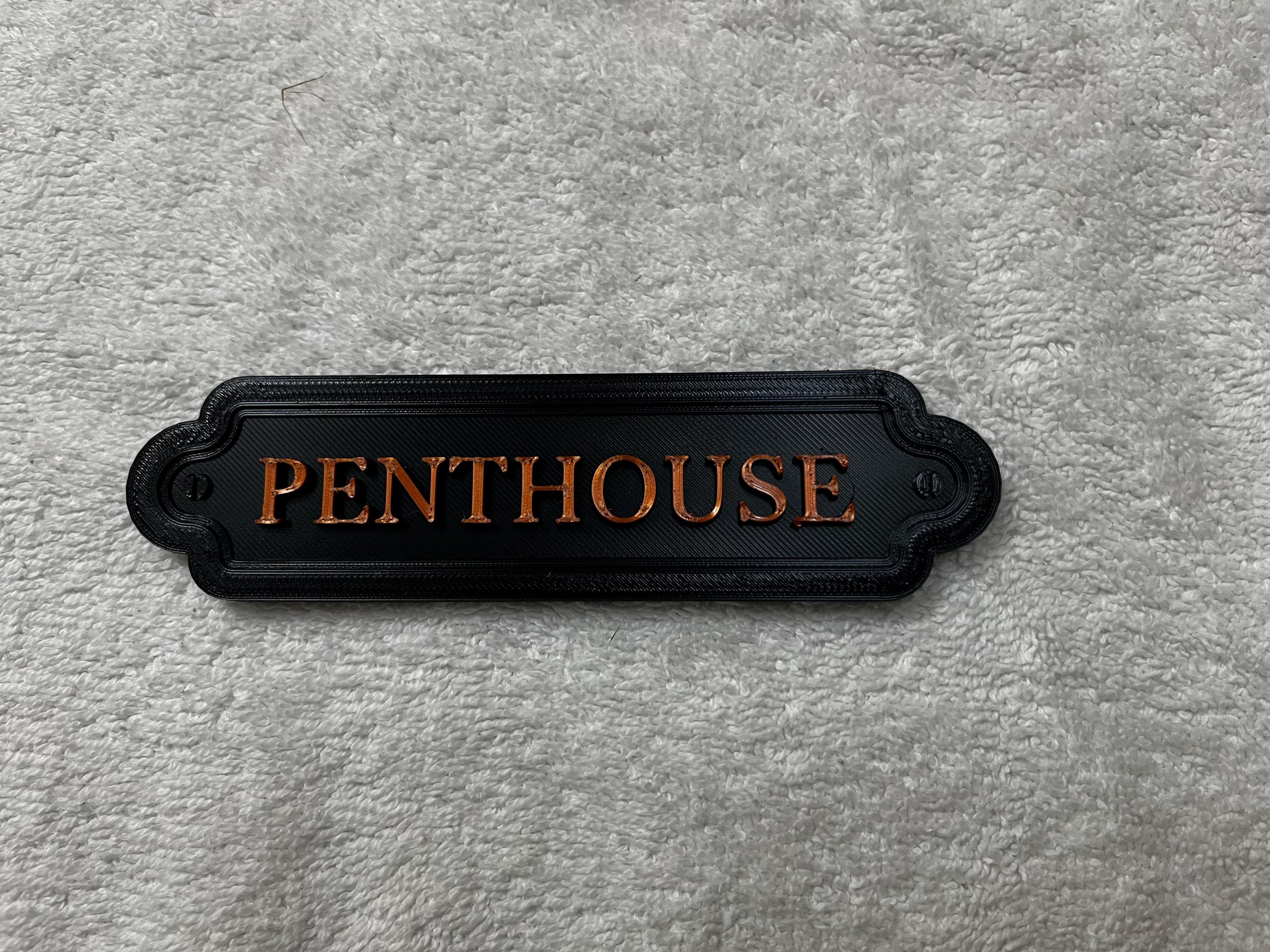 This Custom Door Plaque is 3D Printed Therefore Extremely Light Weight ...