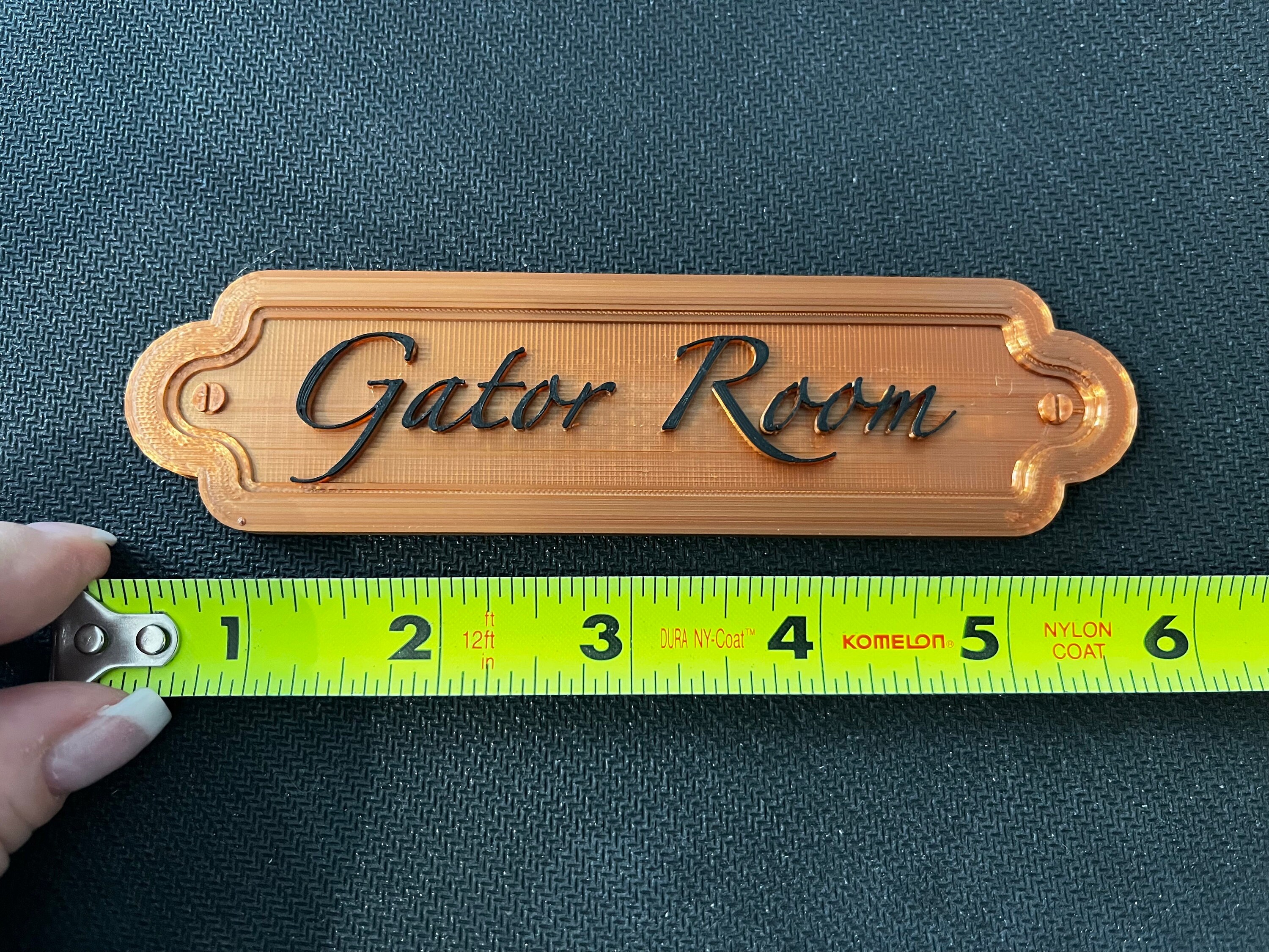This Custom Door Plaque is 3D Printed Therefore Extremely Light Weight ...