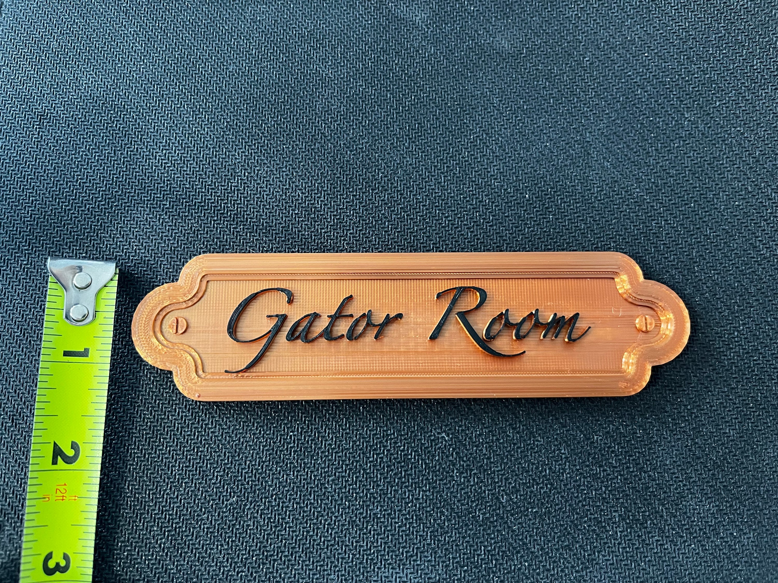 This Custom Door Plaque is 3D Printed Therefore Extremely Light Weight ...
