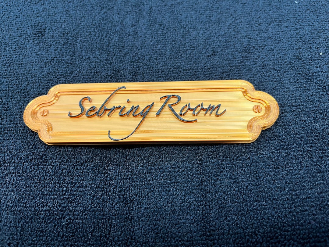 This Custom Door Plaque is 3D Printed Therefore Extremely Light Weight ...
