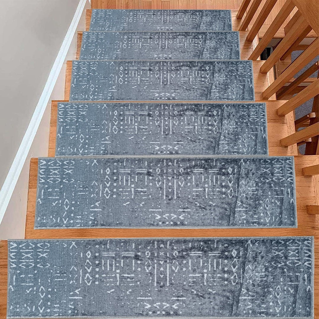 Anthracite Stair Rug, Stair Runner Rug, Stair Treads, Step Rug ...