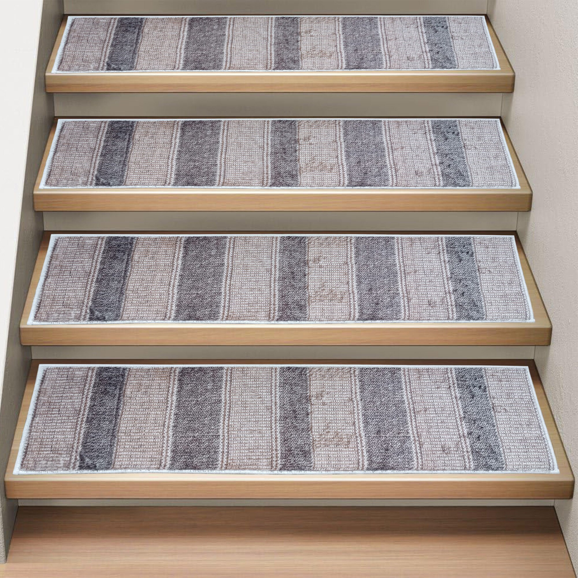 Nordic Stair Rug, Striped Stair Tread Carpet, Non-slip Runner Rug ...