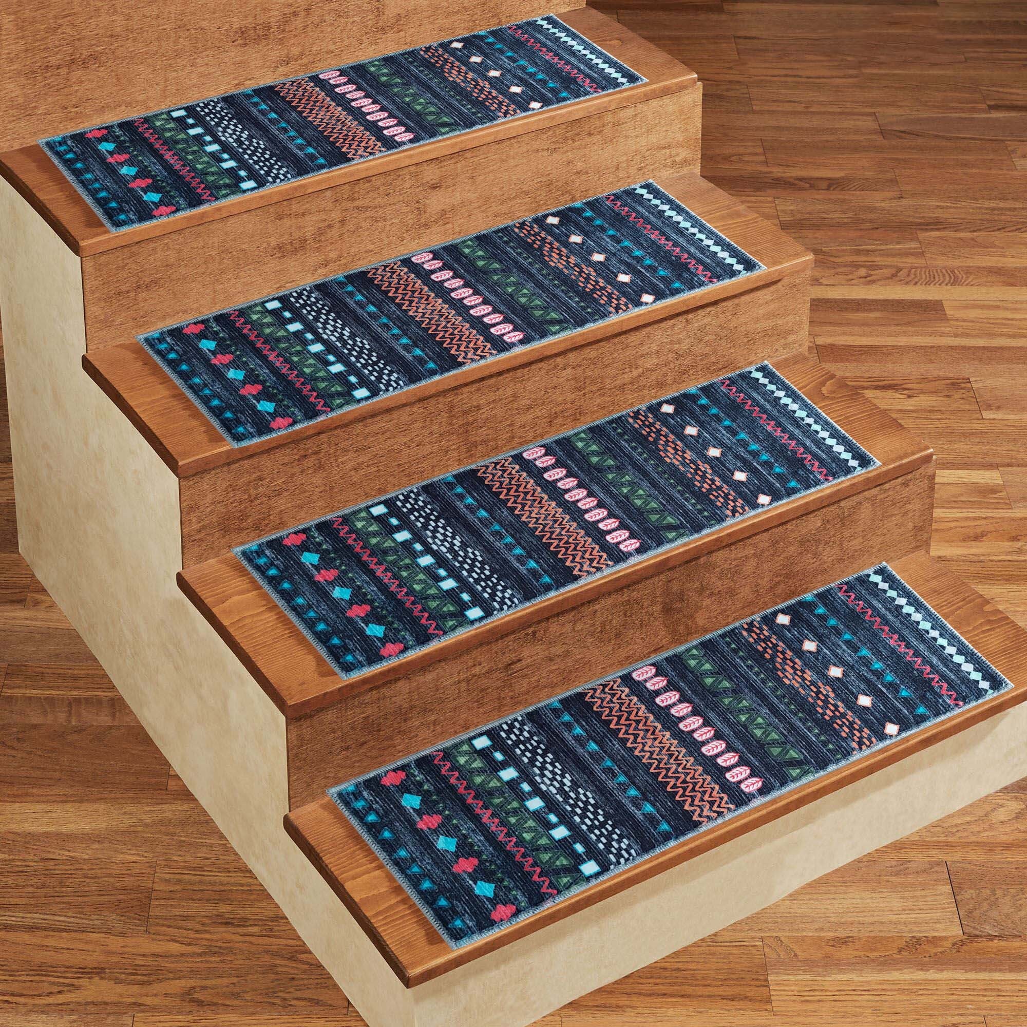 Colorful Stair Rug, Stair Treads Carpet, Stair Runner Rug, Step Carpet ...