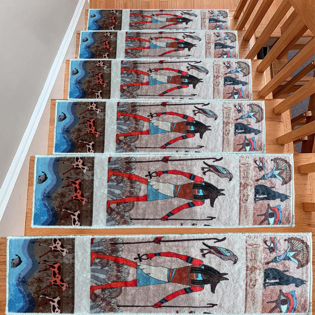 Egyptian Stair Rug Stair Runner Stair Treads Rug Stair Mat - Etsy