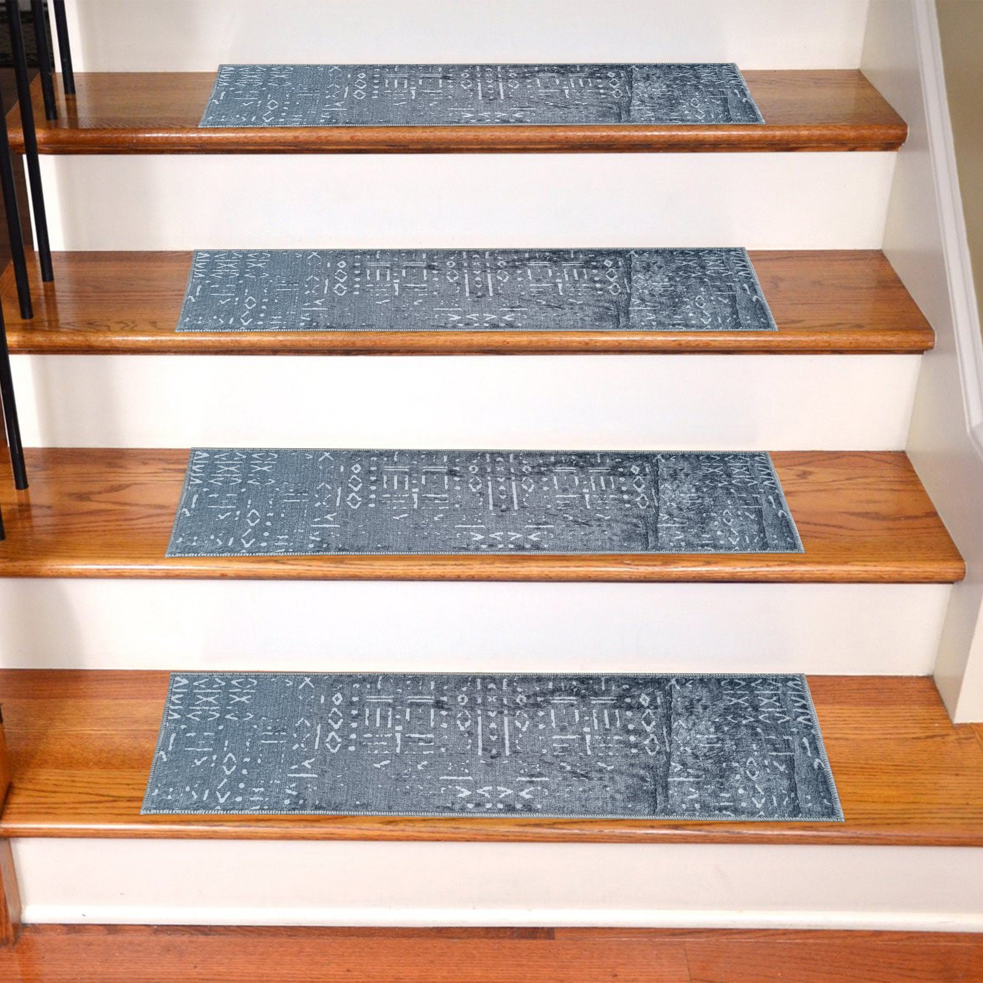 Anthracite Stair Rug, Stair Runner Rug, Stair Treads, Step Rug ...
