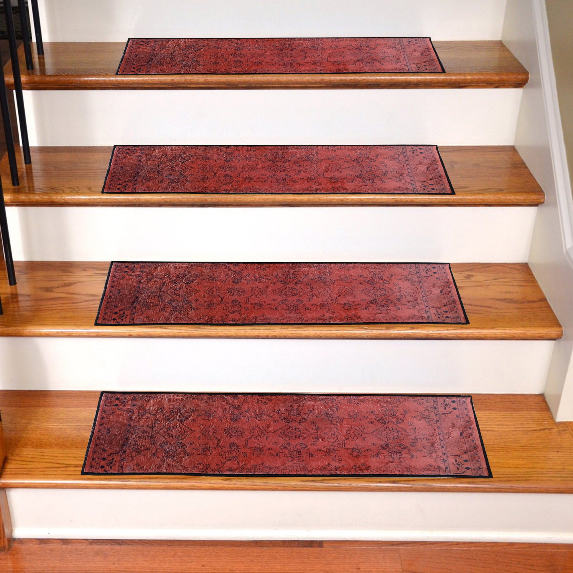 Vintage Stair Rug, Stair Runner Rug, Stair Treads Carpet, Washable ...