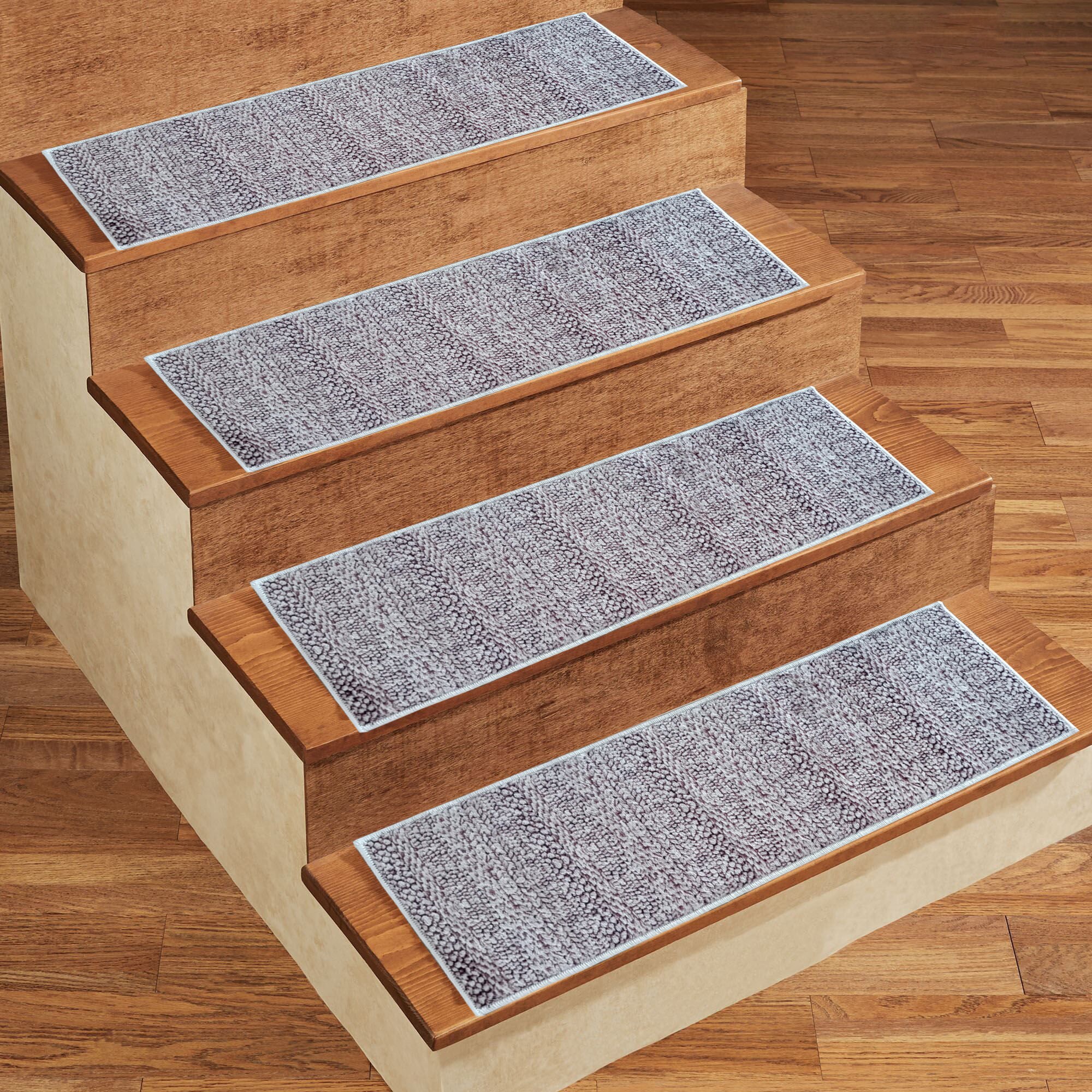 Rustic Stair Rug, Stair Treads Rug, Non-slip Backing Rug, Machine ...