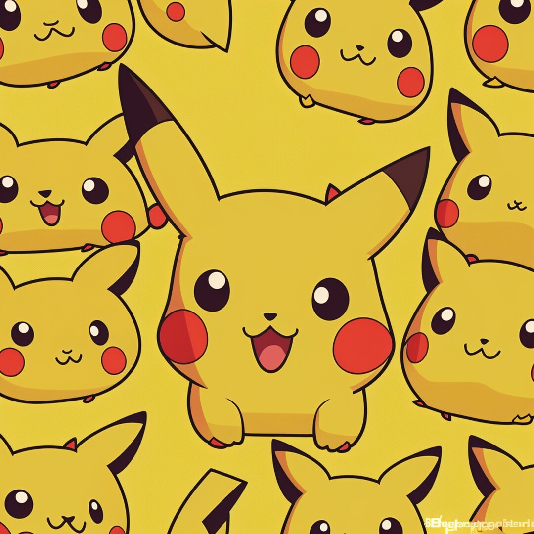 Cutie Catch Em, Four Pack, Kawaii Poke Pattern - Etsy