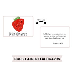 Fruit of the Spirit Printable Flashcards, Homeschool Printable, Bible ...