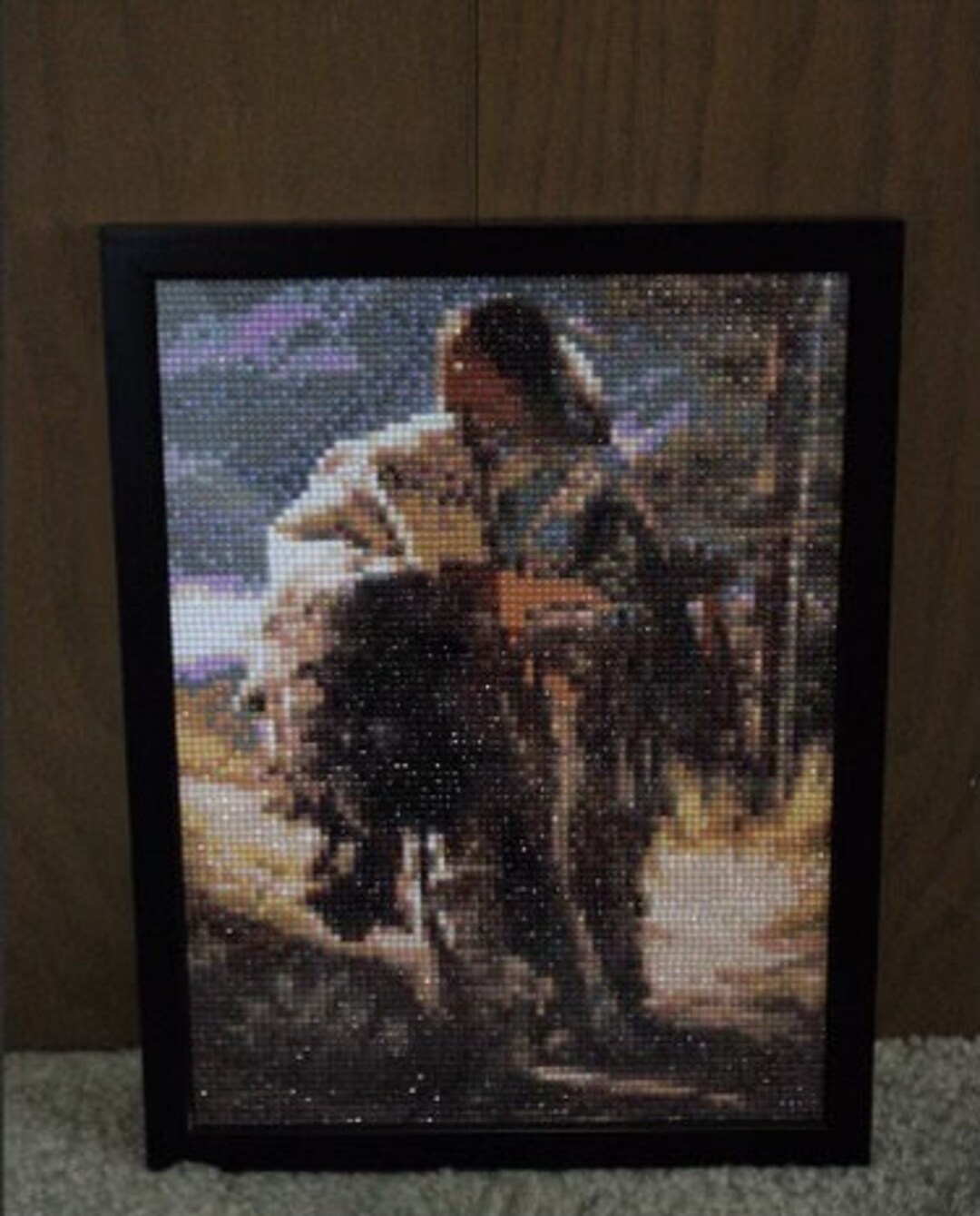 Framed Native American Diamond Paint Art/wall Decor - Etsy