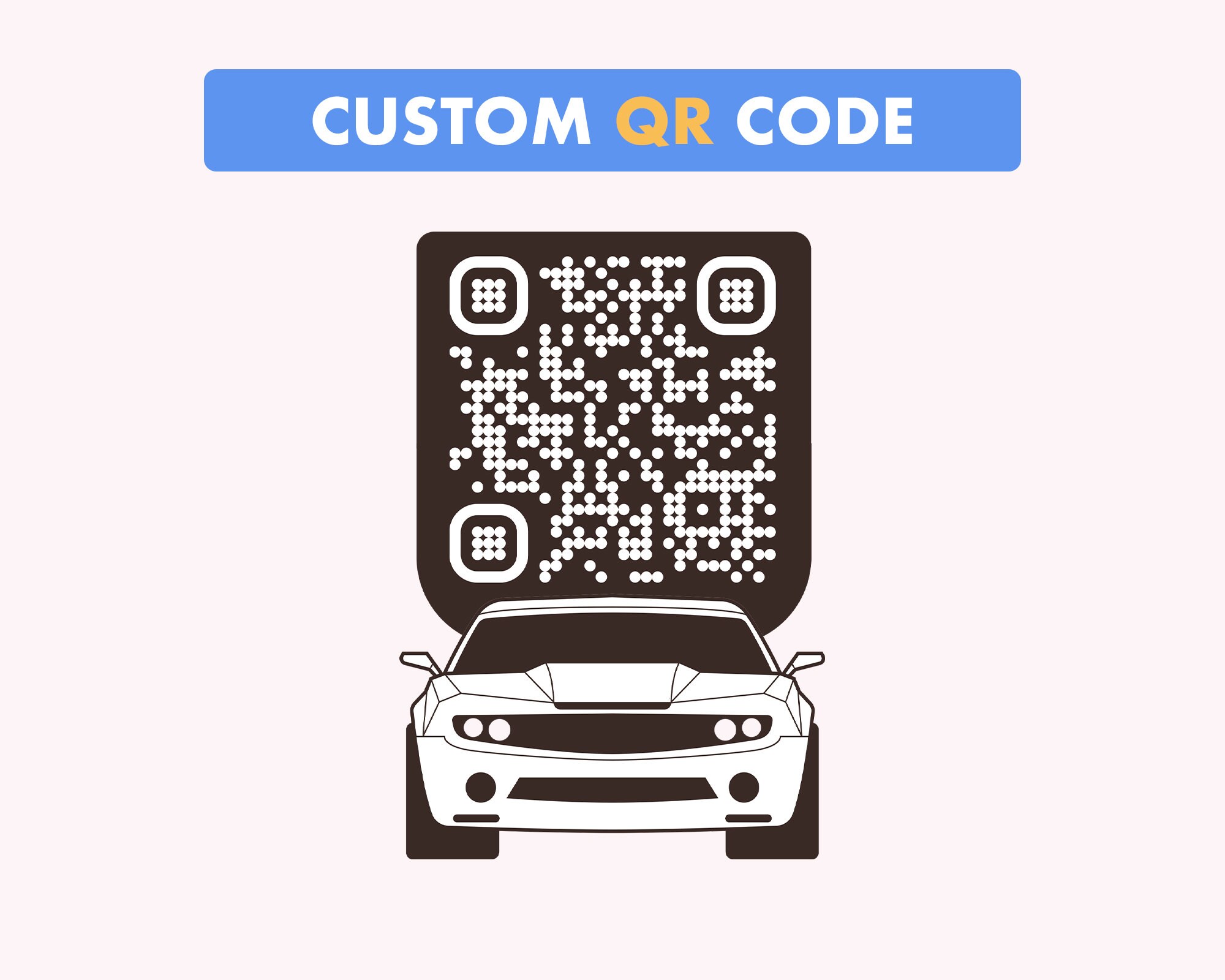 Custom QR Code Digital QR Code Car Product QR Code Image - Etsy