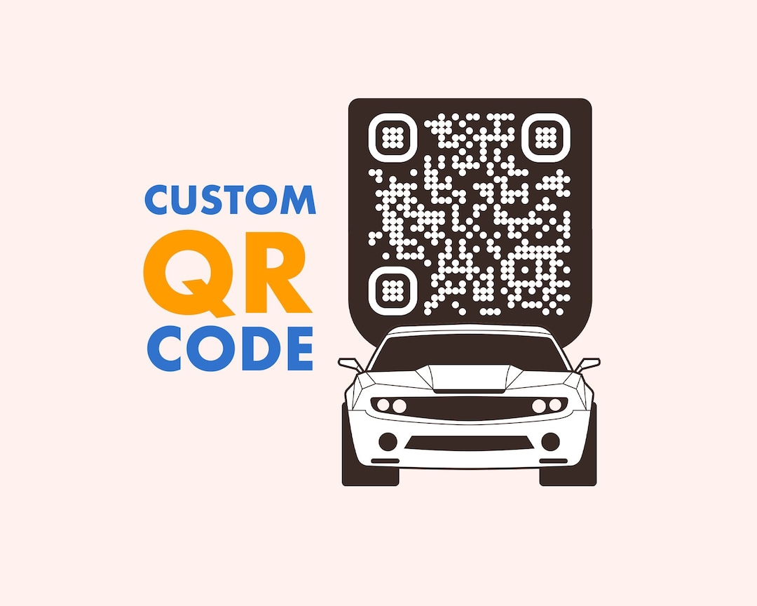 Custom QR Code Digital QR Code Car Product QR Code Image - Etsy
