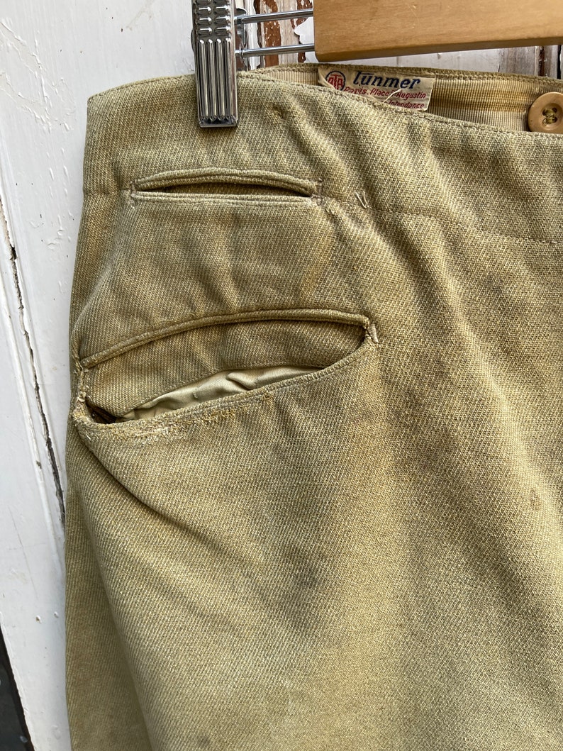 Antique Vintage French Lunmer Beige Wool Sporting Breeches Plus Fours ...
