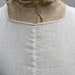 Antique Handmade Plain White Cotton Shift Dress With Double Layer Hem ...