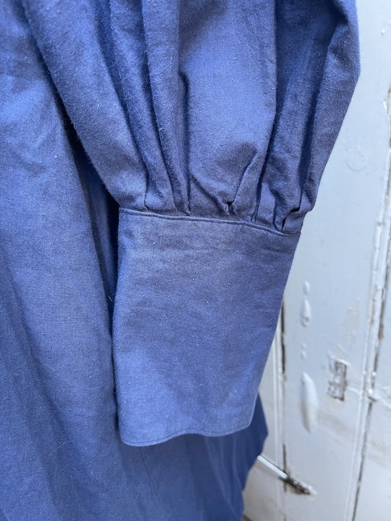 Vintage Laura Ashley 2nd label 70s dark blue cotton h… - Gem