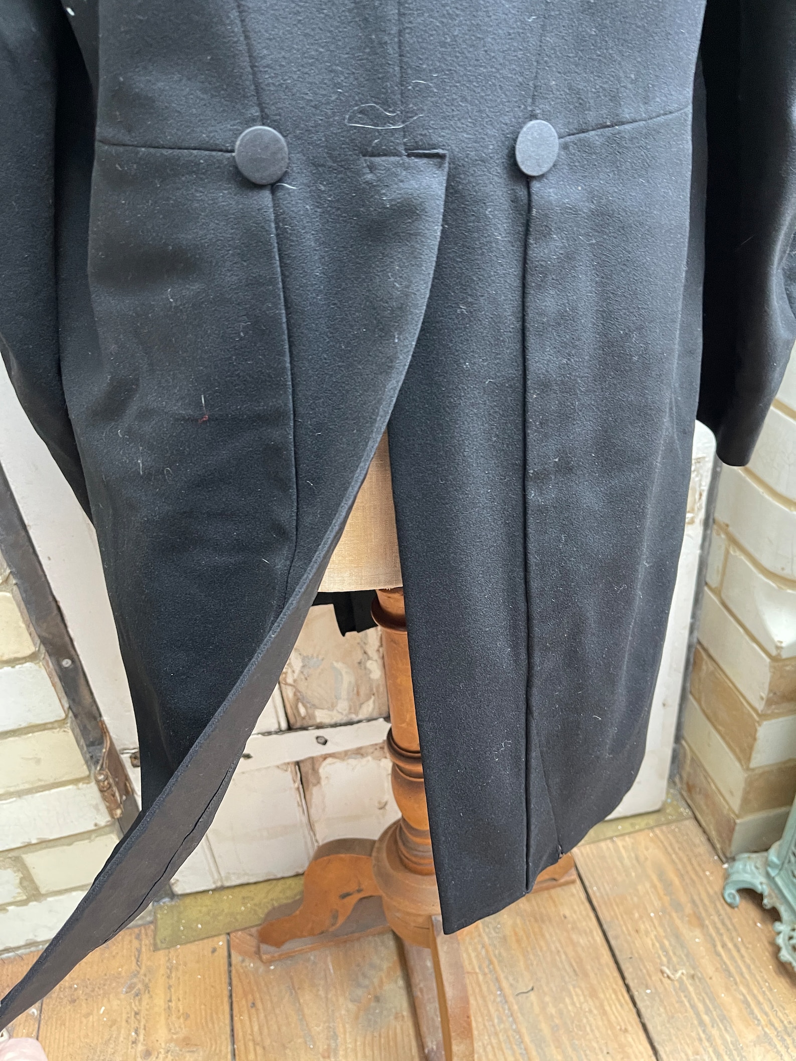 Antique French Long Black Wool Mourning Morning Jacket Coat Size M - Etsy