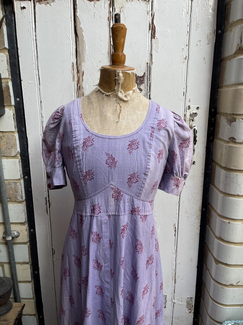 Vintage 60s/70s Peter Robinson Topshop Lavender Floral Print Long ...