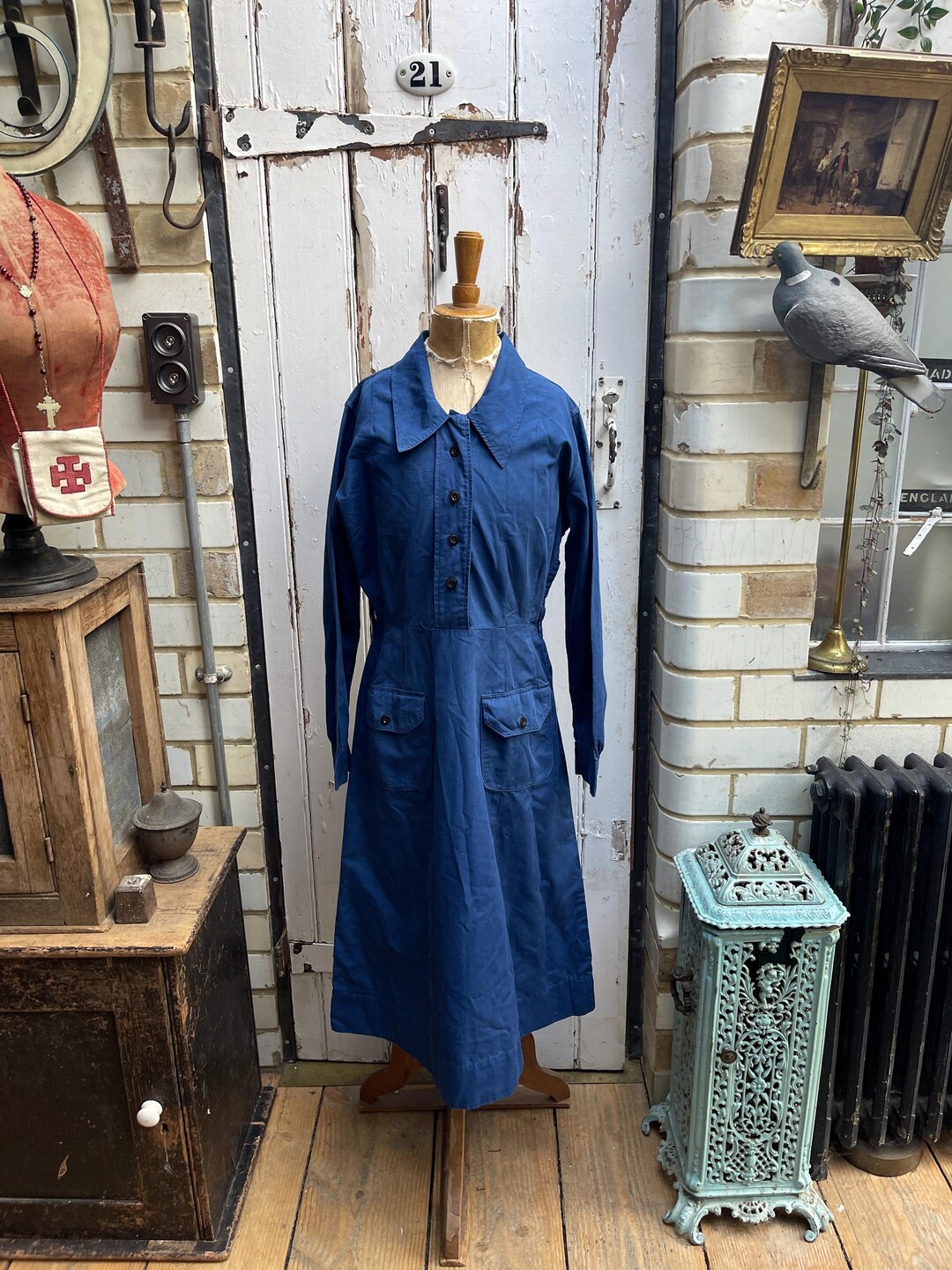 Vintage Girl Guides Association Blue Cotton Dress Uniform Size S /M - Etsy