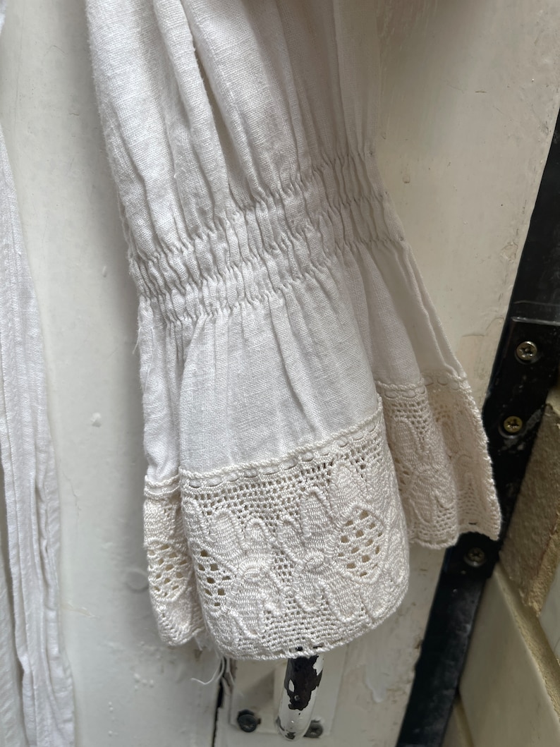 Vintage Laura Ashley Long White Prairie Dress Size S UK 10 - Etsy