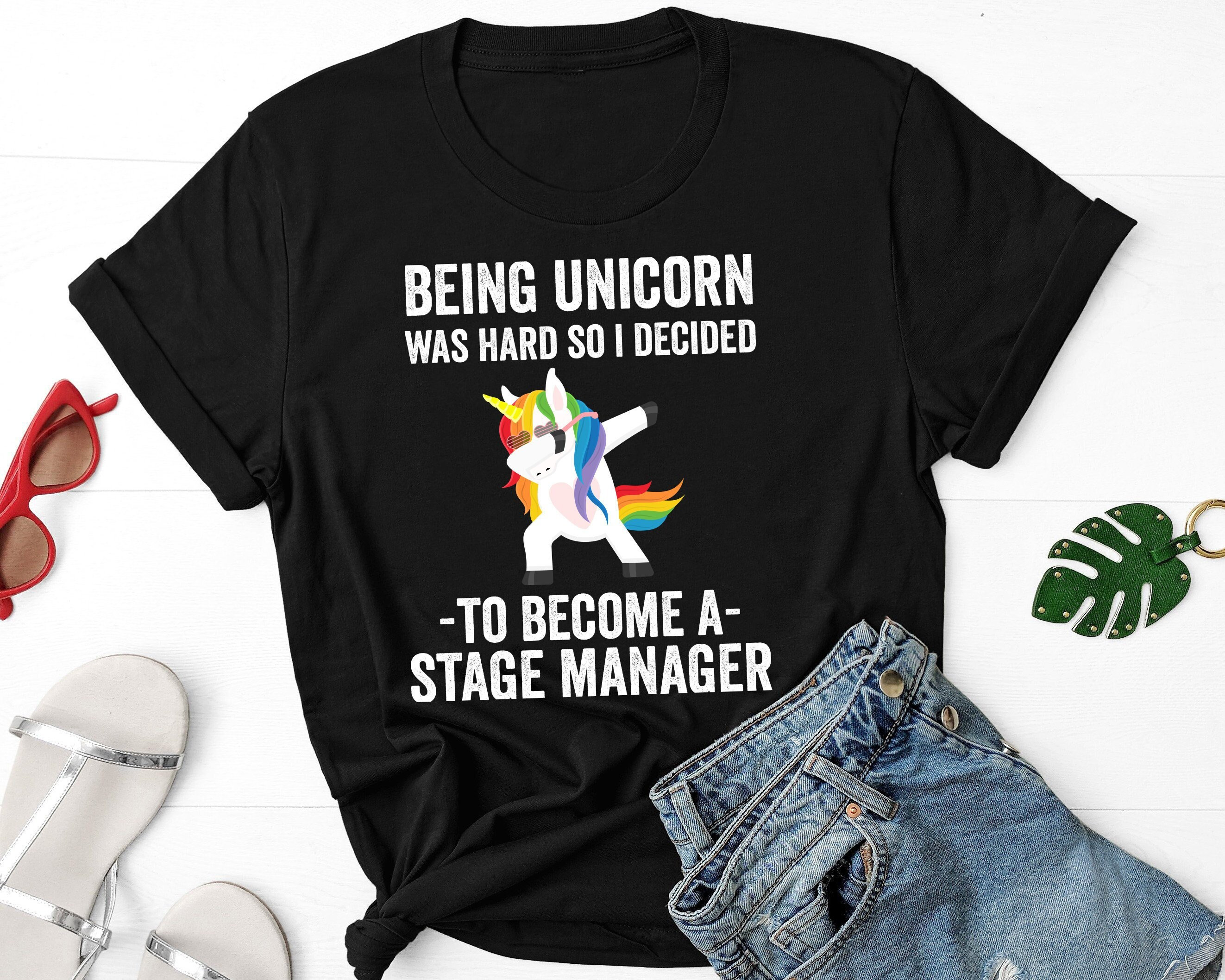Unicorn Stage Manager Shirt, Stage Manager Women Shirts, Theatre ...