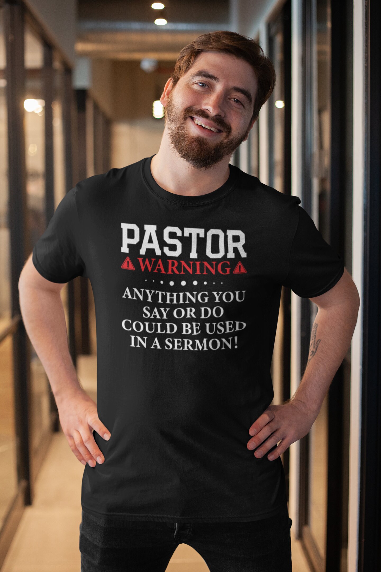 Pastor Warning Shirt, Pastor Appreciation Gift, Funny Preacher Shirt ...