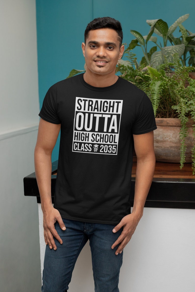 Straight Outta High School Class of 2035 Shirt, Senior 2035 Shirt ...