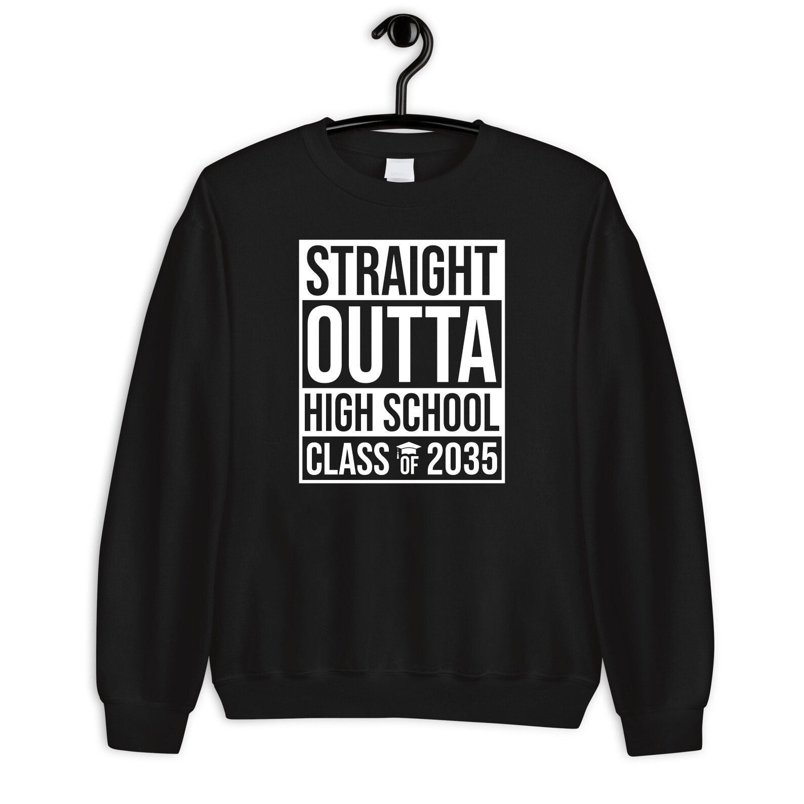 Straight Outta High School Class of 2035 Shirt, Senior 2035 Shirt ...