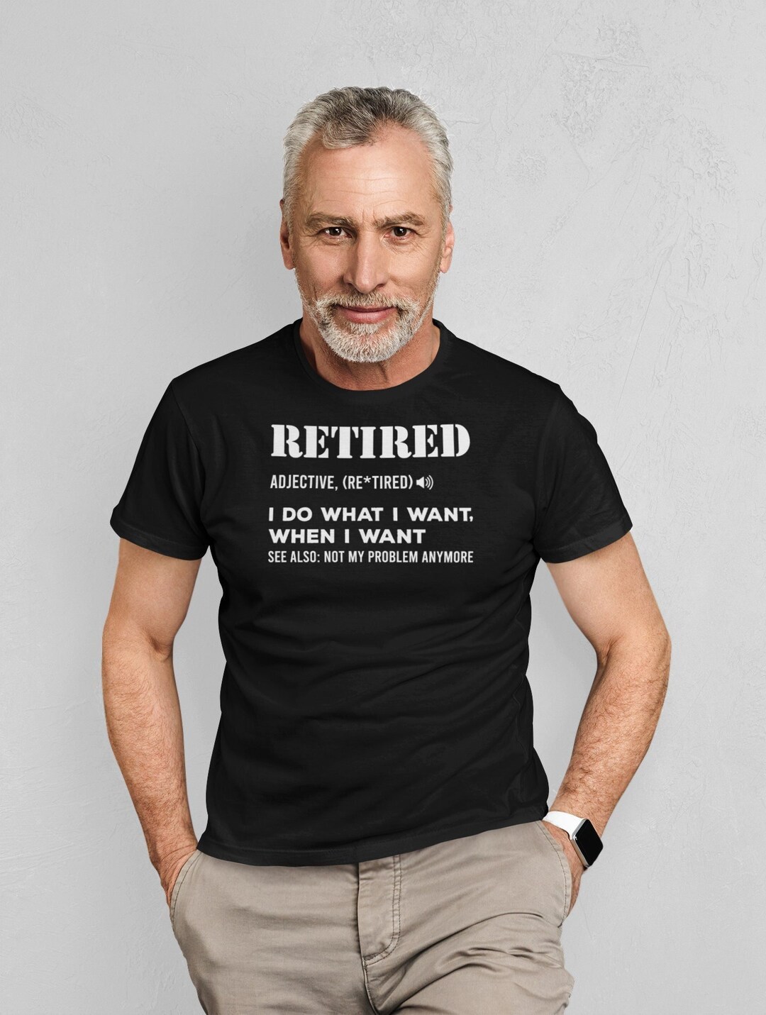 Funny Retired Shirt, Retired Definition Shirt, Retirement Gift, Happy ...
