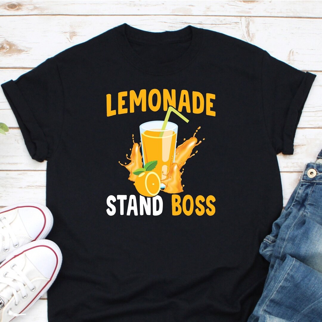 Lemonade Stand Boss Shirt, Lemon Juice Shirt, Lemonade Drinking Shirt ...