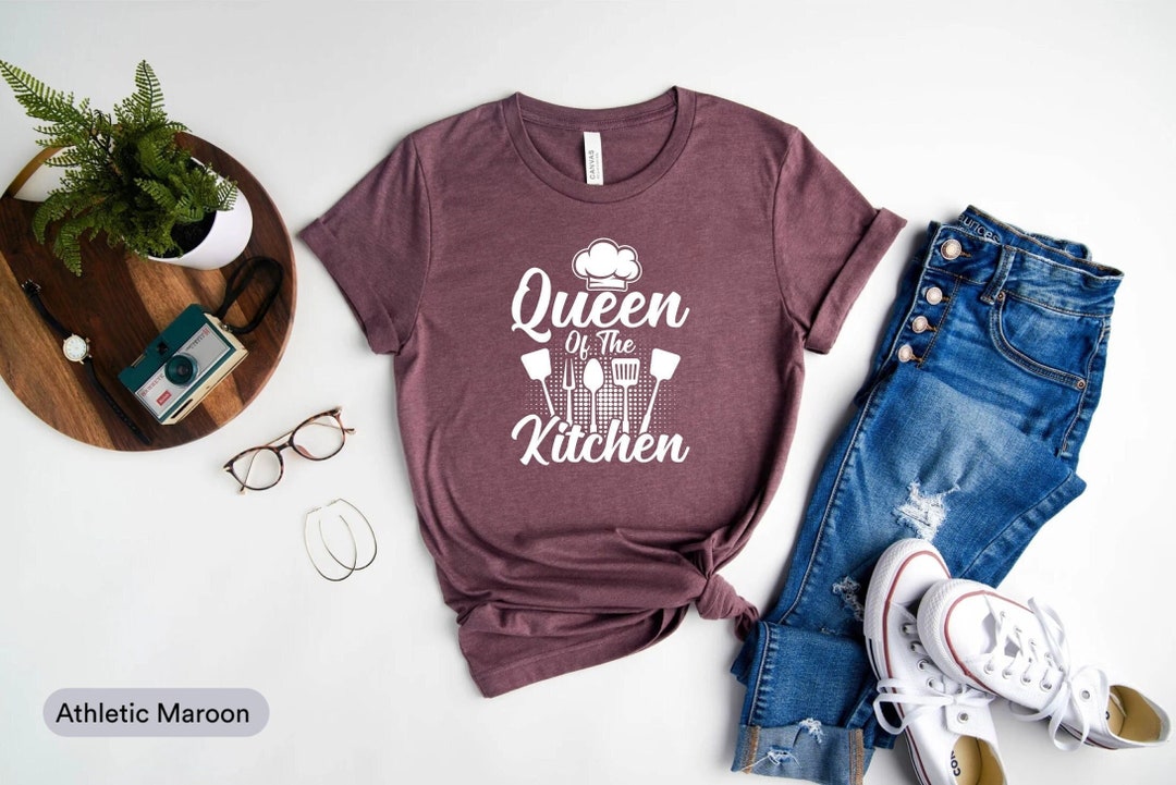 Queen of the Kitchen Shirt, Mom Cooking Shirt, Kitchen Mom Shirt ...