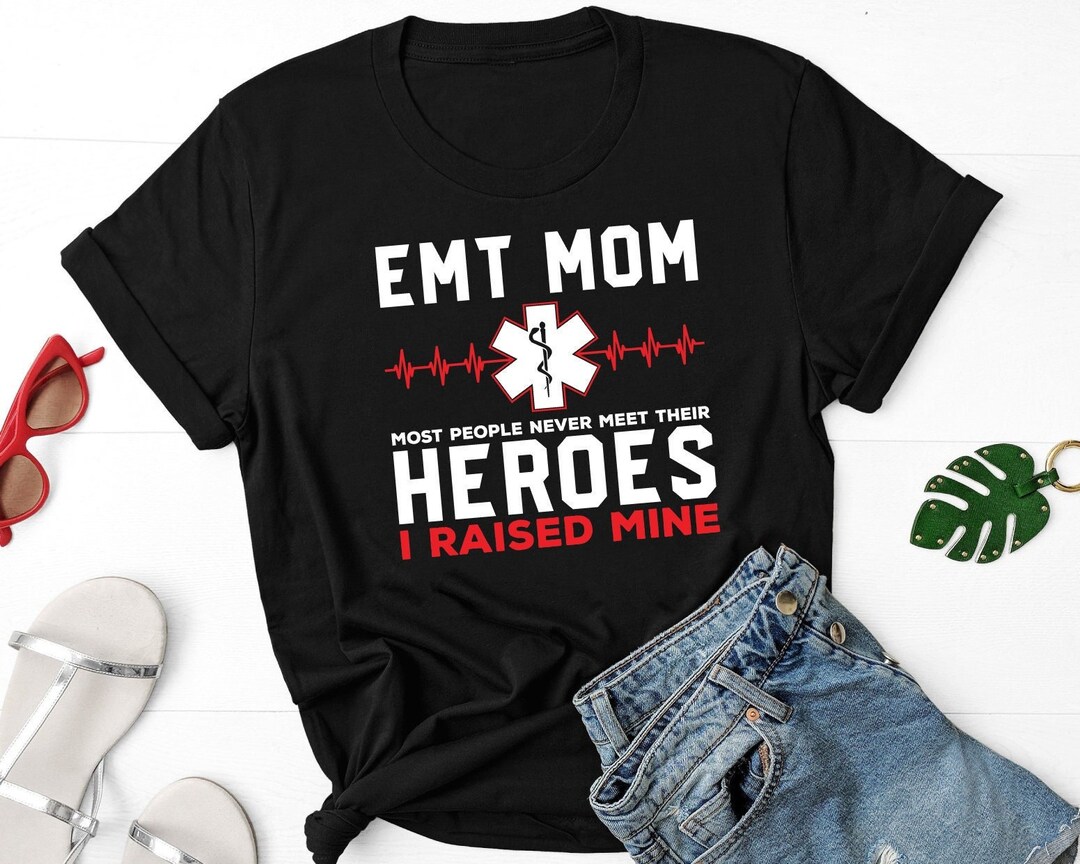 EMT Shirt, EMT Mom Shirt, Proud EMT Mom, Emt Mom, Emt Mom Gift, Emt ...