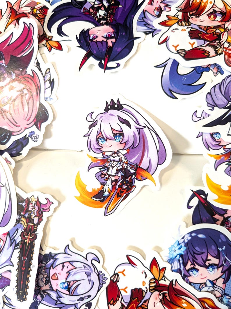 Honkai Impact 3rd Cute Chibi Stickers - Etsy