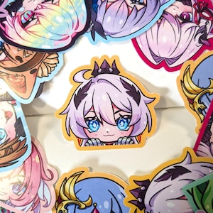 Honkai Impact 3rd Cute Peeker Stickers - Etsy
