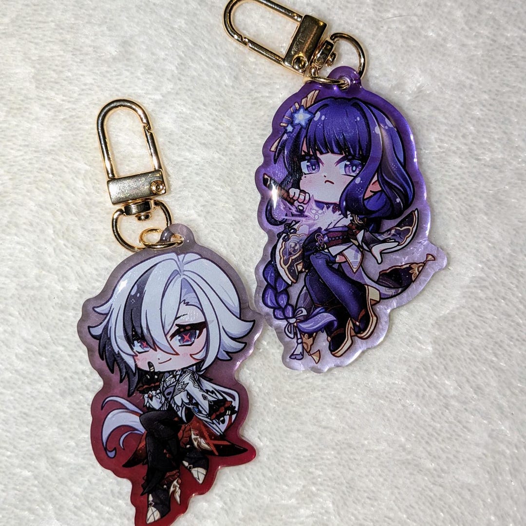 Genshin Impact - Arlecchino - Raiden Shogun - Acrylic Keychains - Etsy