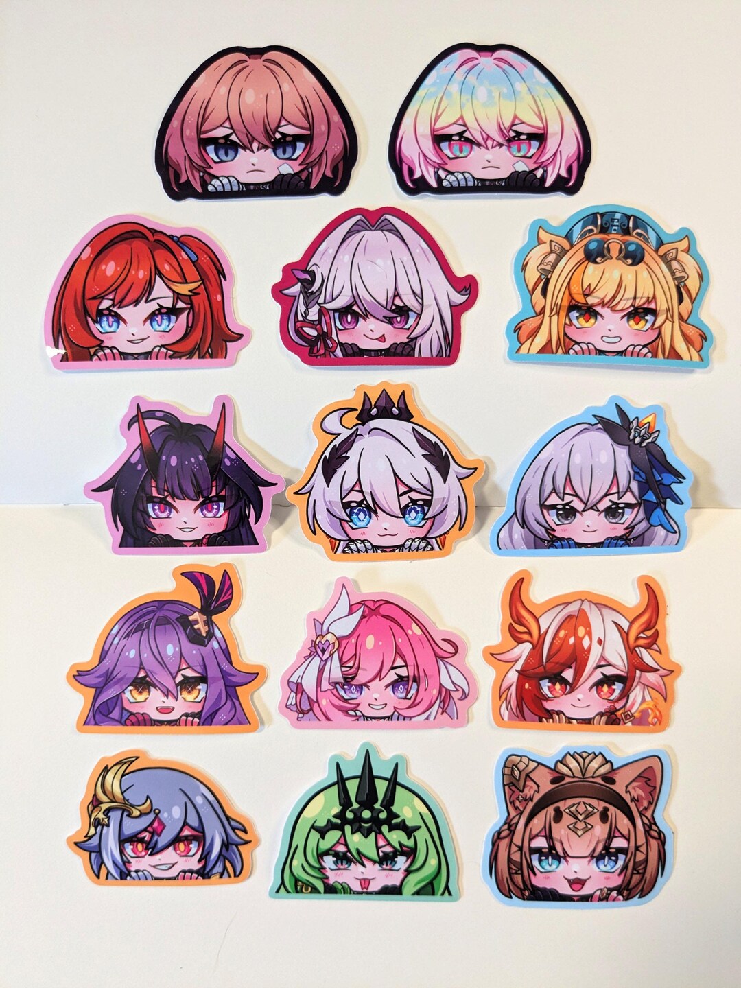 Honkai Impact 3rd Cute Peeker Stickers - Etsy