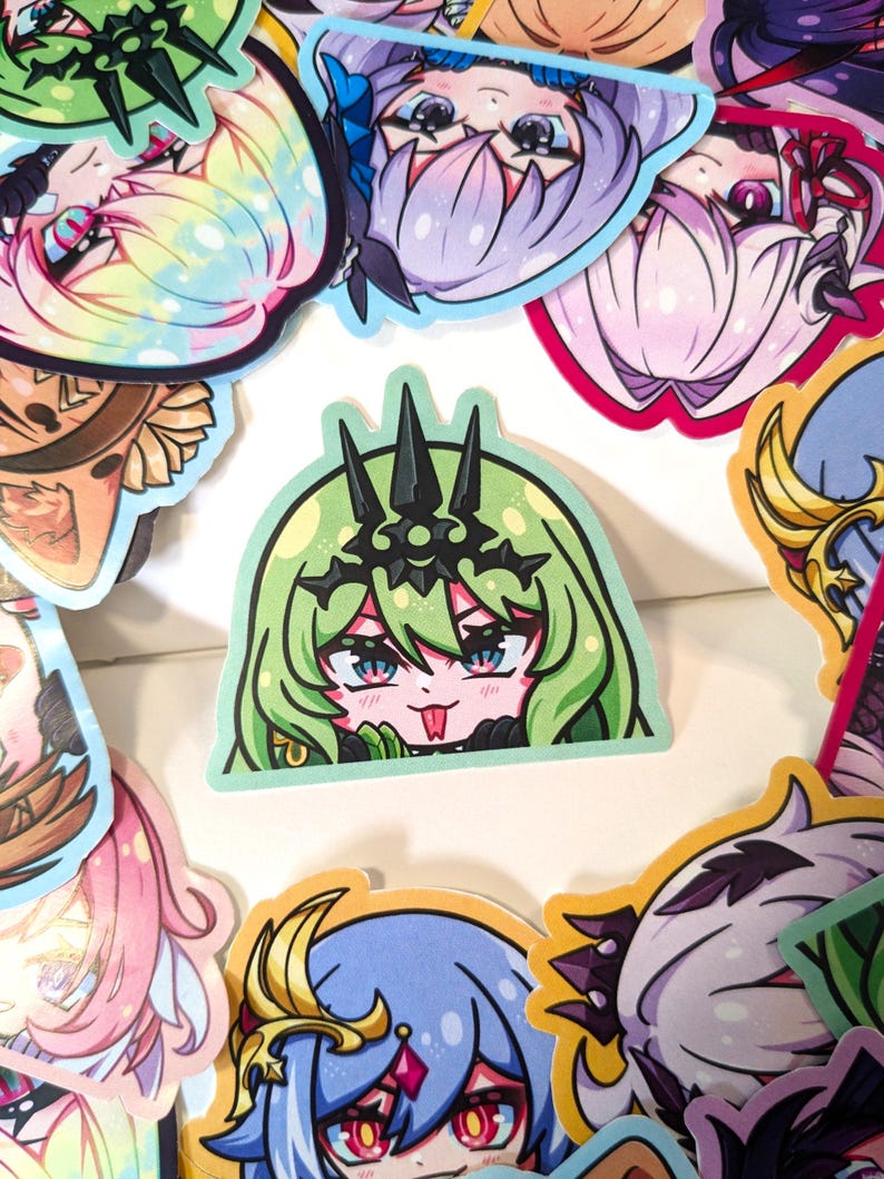 Honkai Impact 3rd Cute Peeker Stickers - Etsy