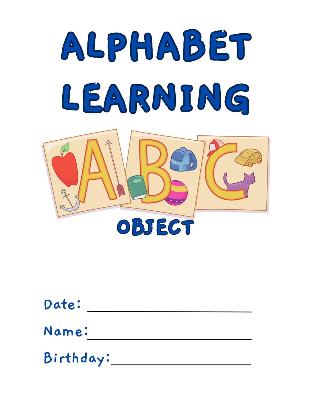 ABC Objects Printable - Etsy