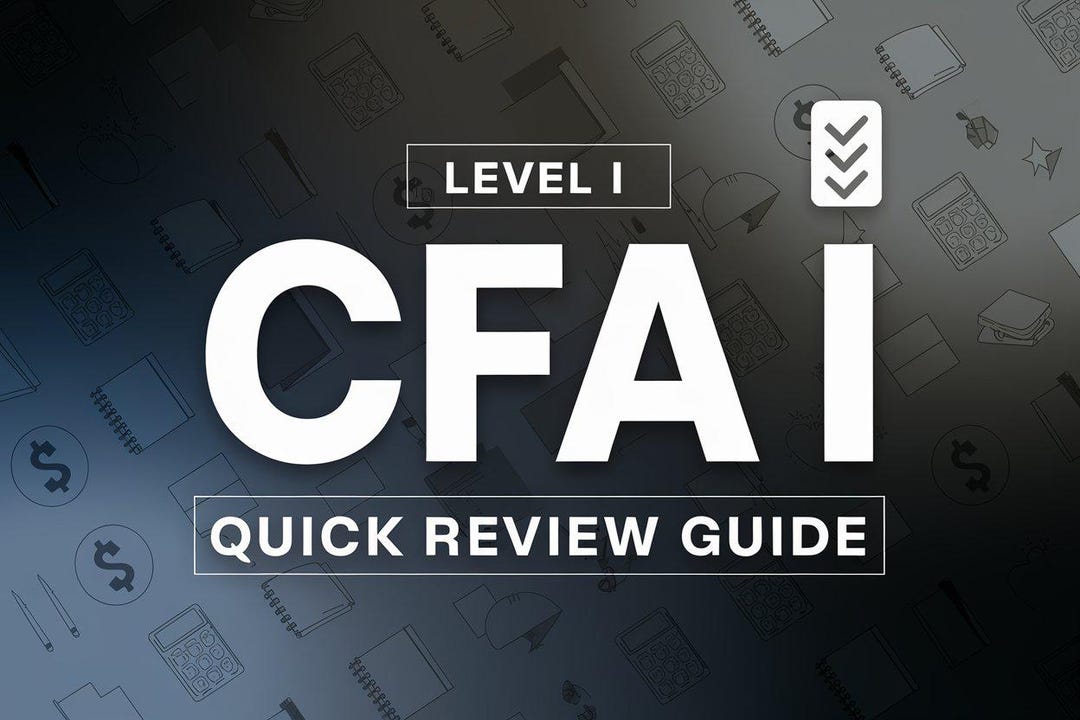 CFA Level I Quick Review Guide CFA Level 1 Study Guide Pdf CFA Level 1 ...
