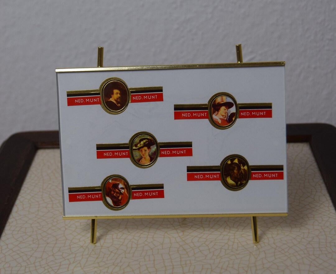 5 Different Cigar Rings in a Golden Frame - Etsy