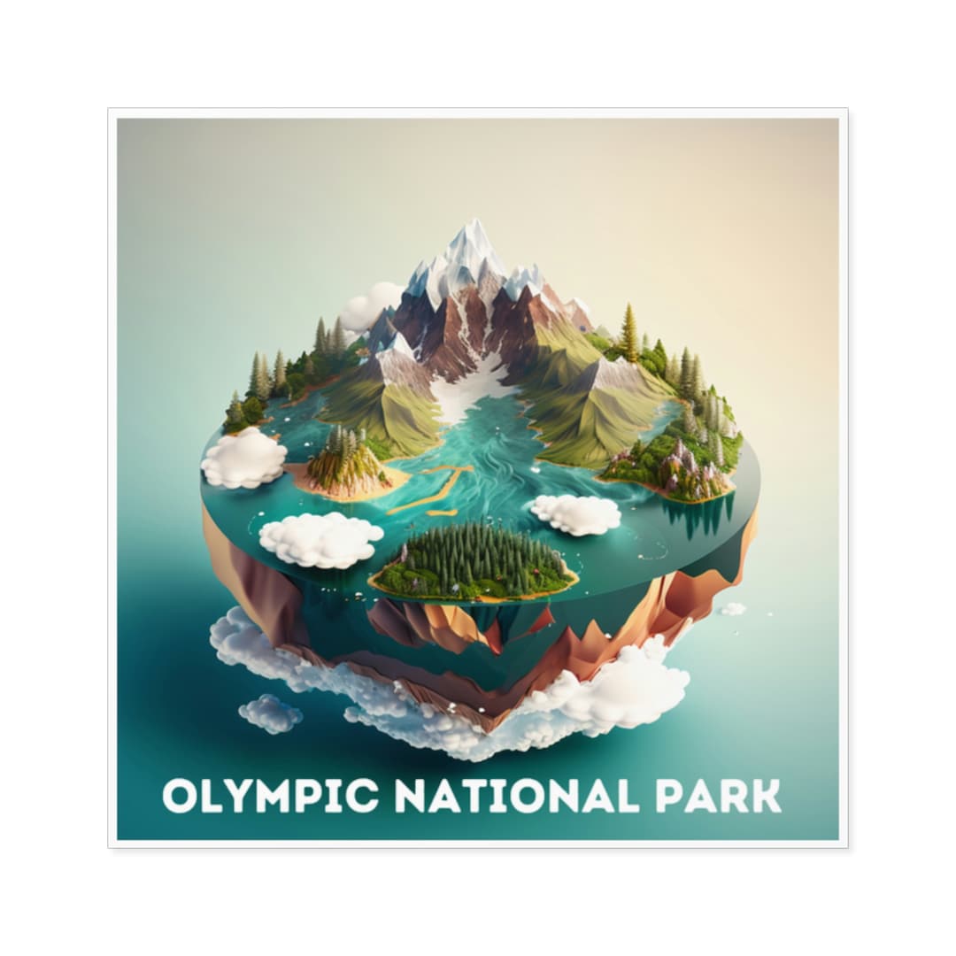 Olympic National Park Sticker Decal: Experience the Majesty of Nature ...