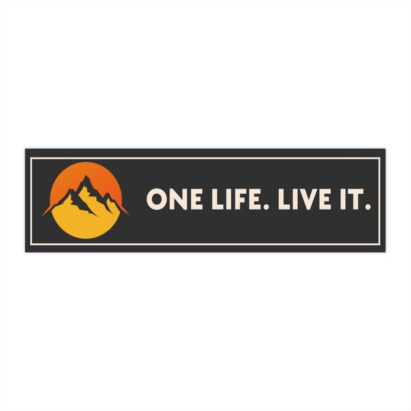 One Life Live It Decal - Etsy